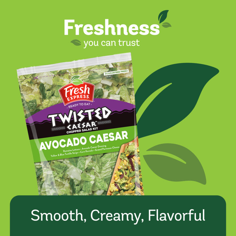 Twisted Caesar Avocado Caesar Chopped Salad Kit - Fresh Express