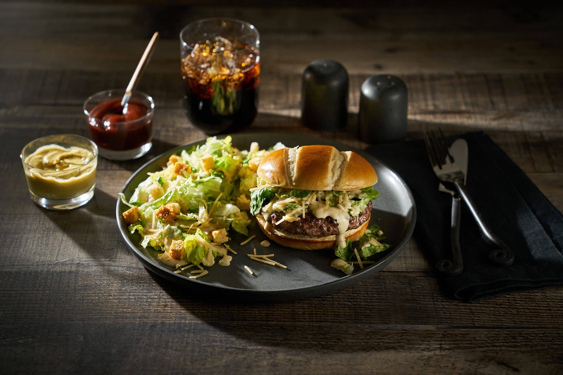 Gourmet Creamy Truffle Caesar Burger - Fresh Express