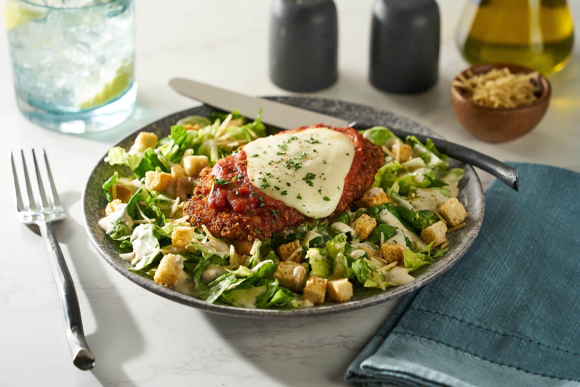 Creamy Truffle Caesar Chicken Cutlet Salad - Fresh Express