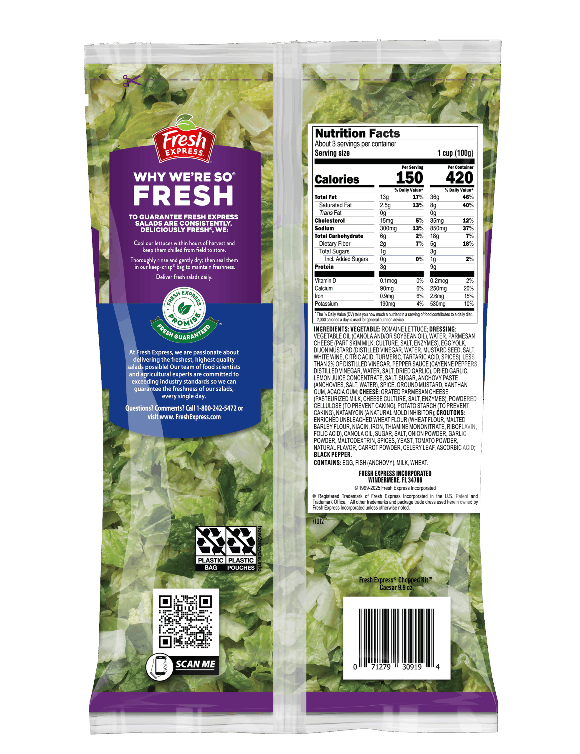 Caesar Chopped Salad Kit - Fresh Express