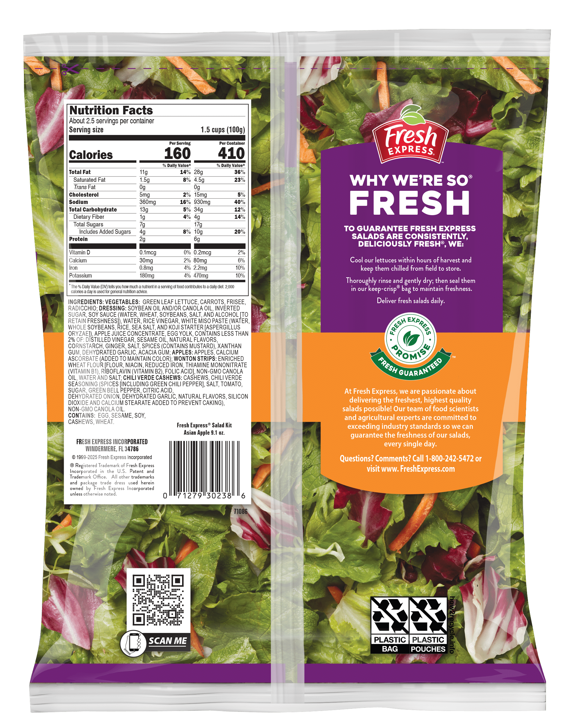 Asian Apple Salad Kit - Fresh Express