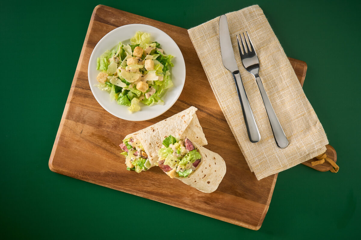 Creamy Mushroom Caesar Steak Wrap - Fresh Express